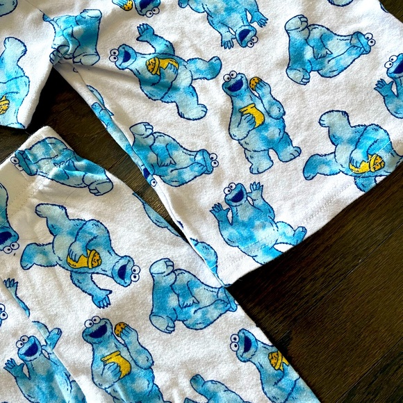 Sesame Street | Pajamas | Sesame Street Cookie Monster Pajamas Size 24m ...